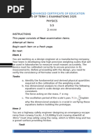 S5 Submath 2025 | PDF