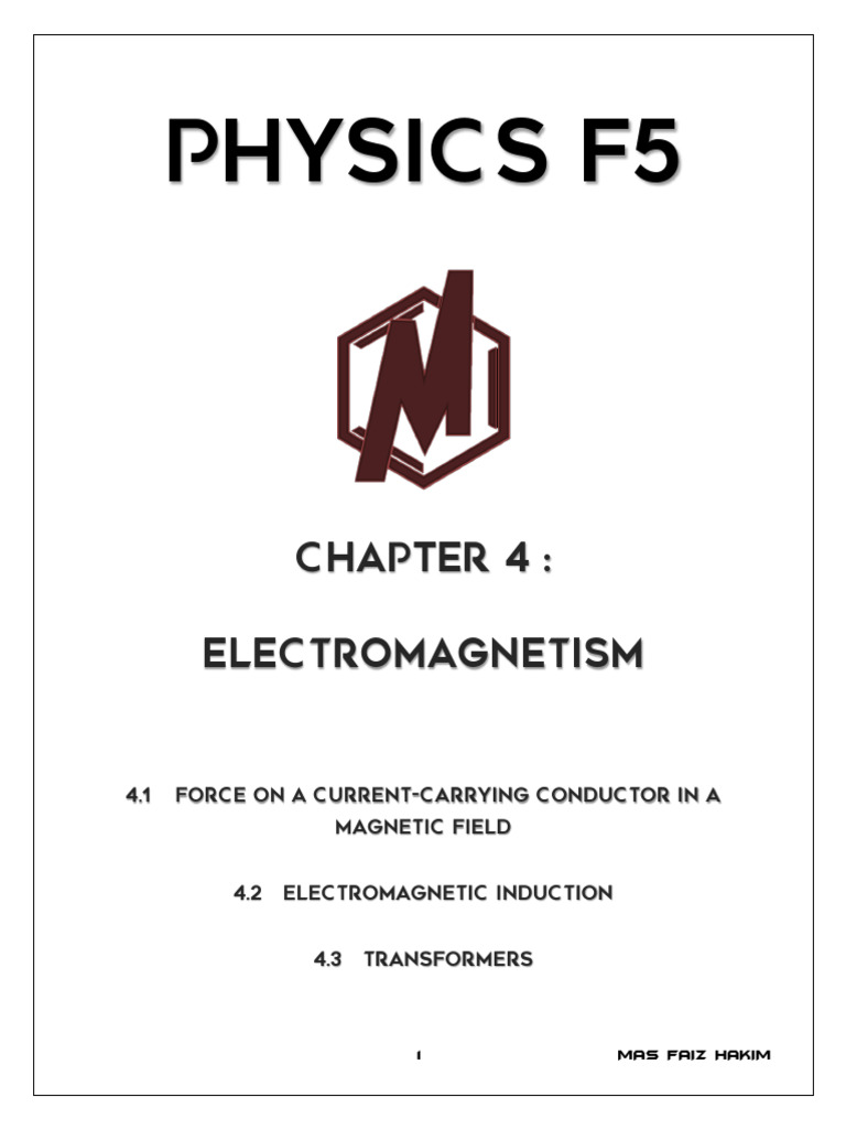 Physics F5 Chap 4 Electromagnets | PDF | Electromagnetic Induction ...