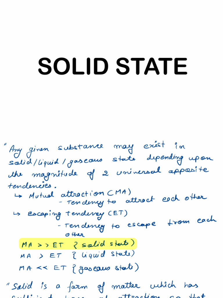 Solid State Notes (RBJ) | PDF