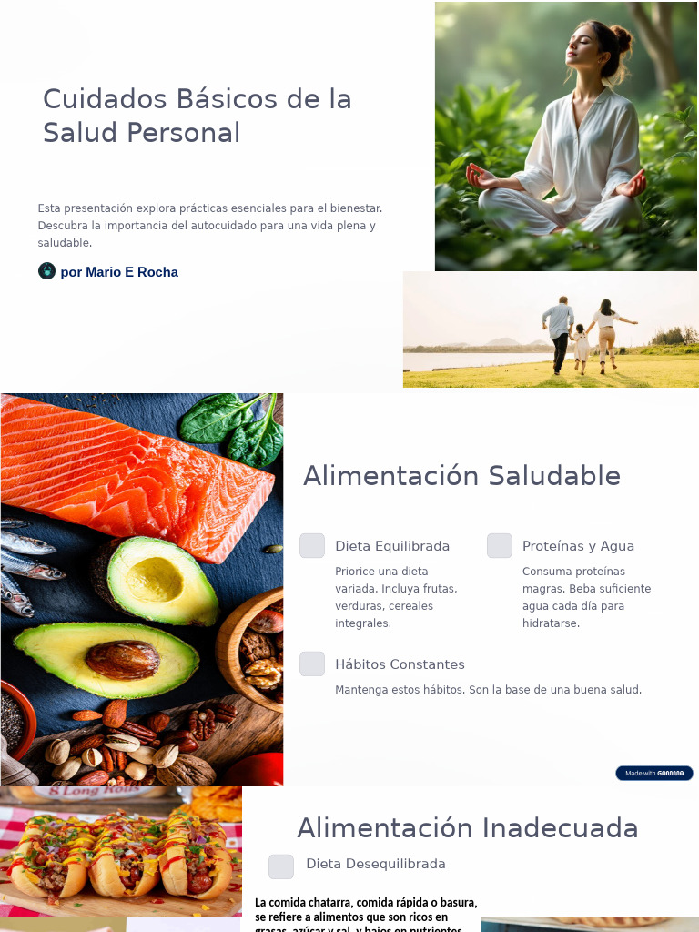 Anexo Cuidados Basicos de La Salud Personal | PDF | Petróleo | Alimentos