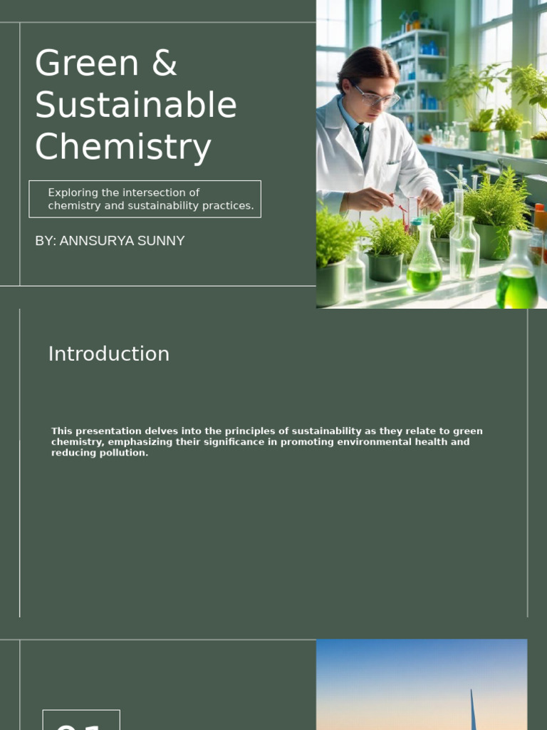 Green & Sustainable Chemistry | PDF | Green Chemistry | Chemistry