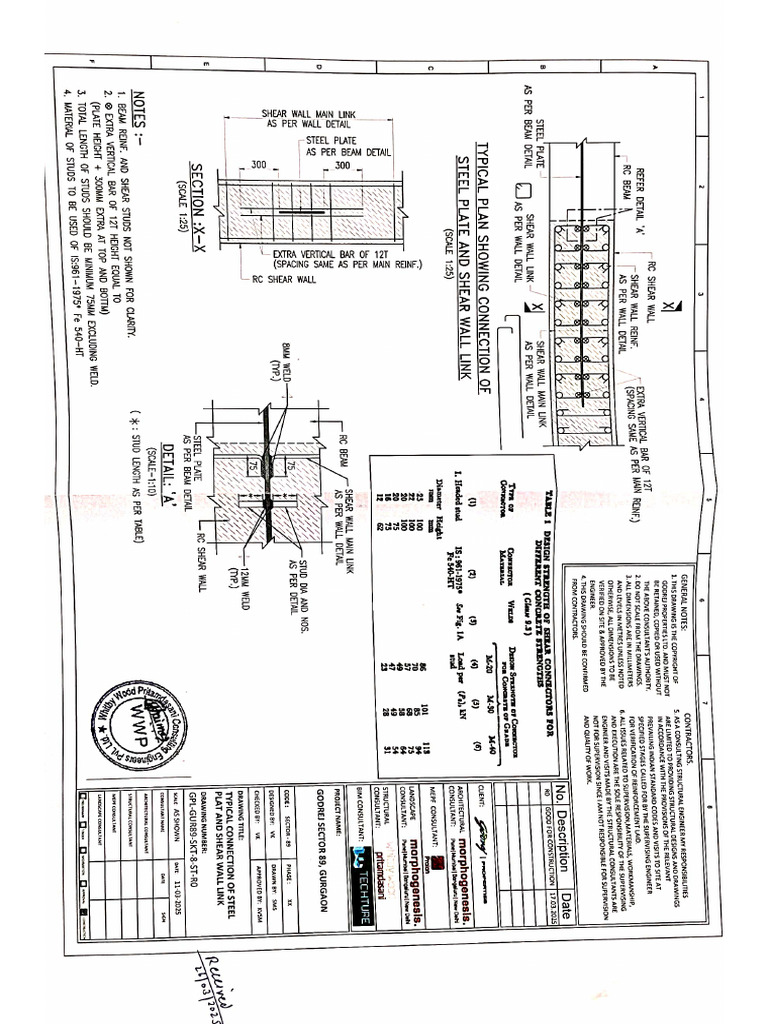 Shear Plate and Stud Details | PDF