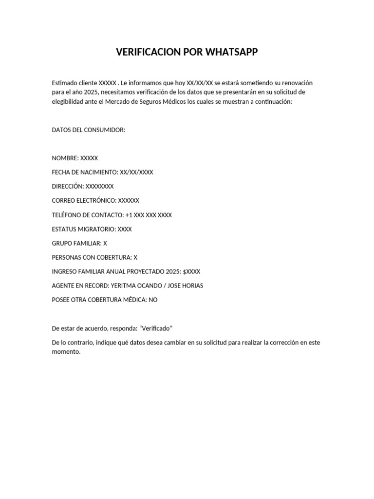 Verificacion - Cantar Venta - SMS No Atiende | PDF