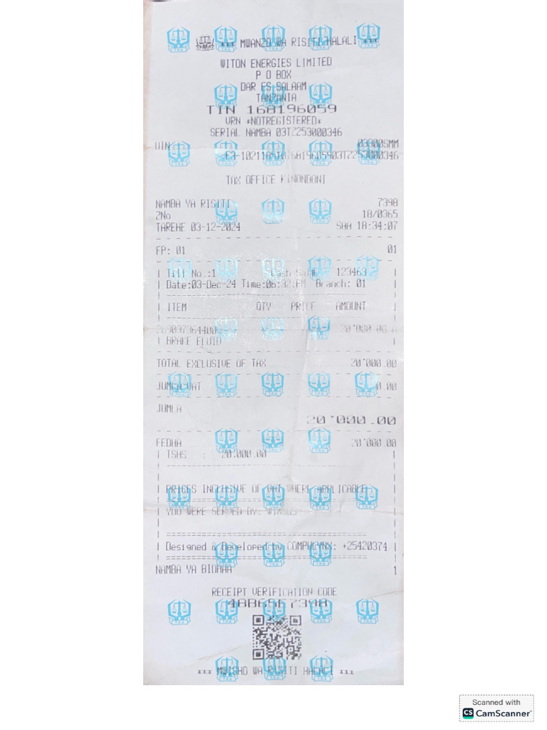 Receipts December 2024 | PDF