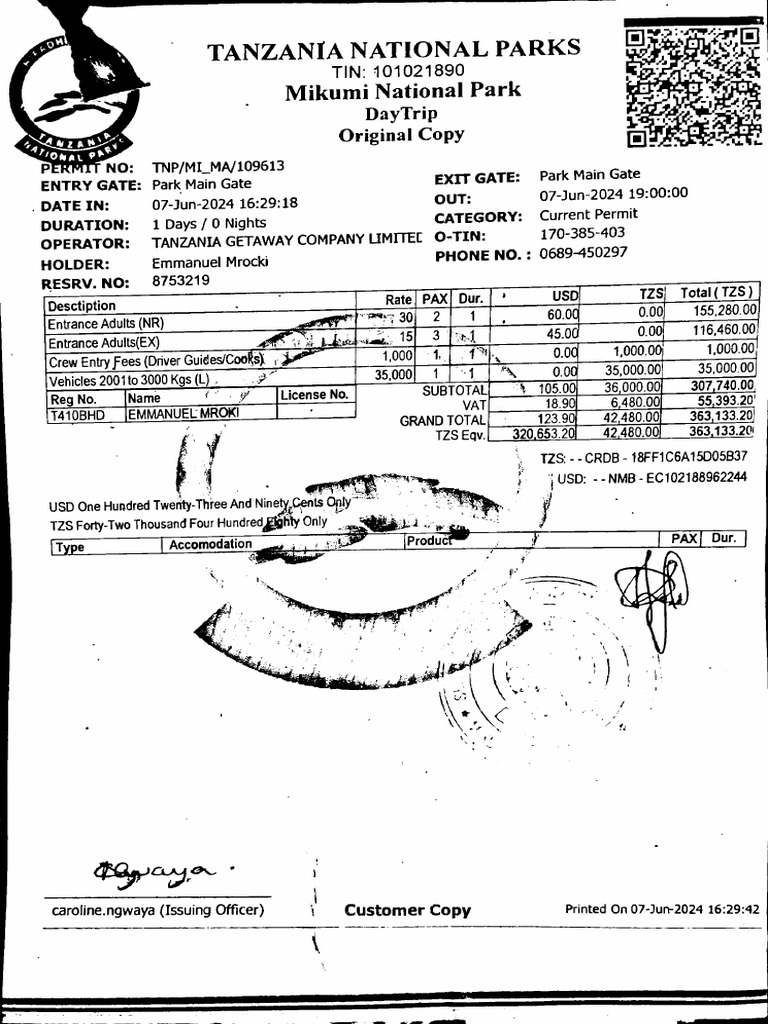 Receipts June 2024 | PDF