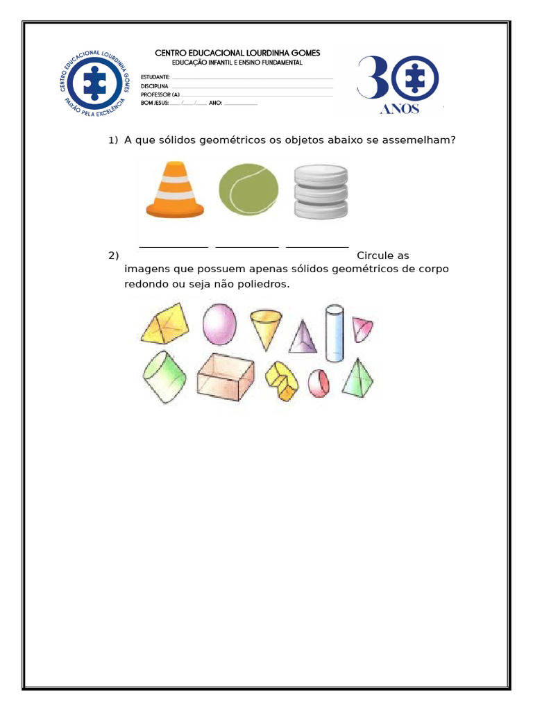 Atividade Complementar 3 Ano Mat | PDF