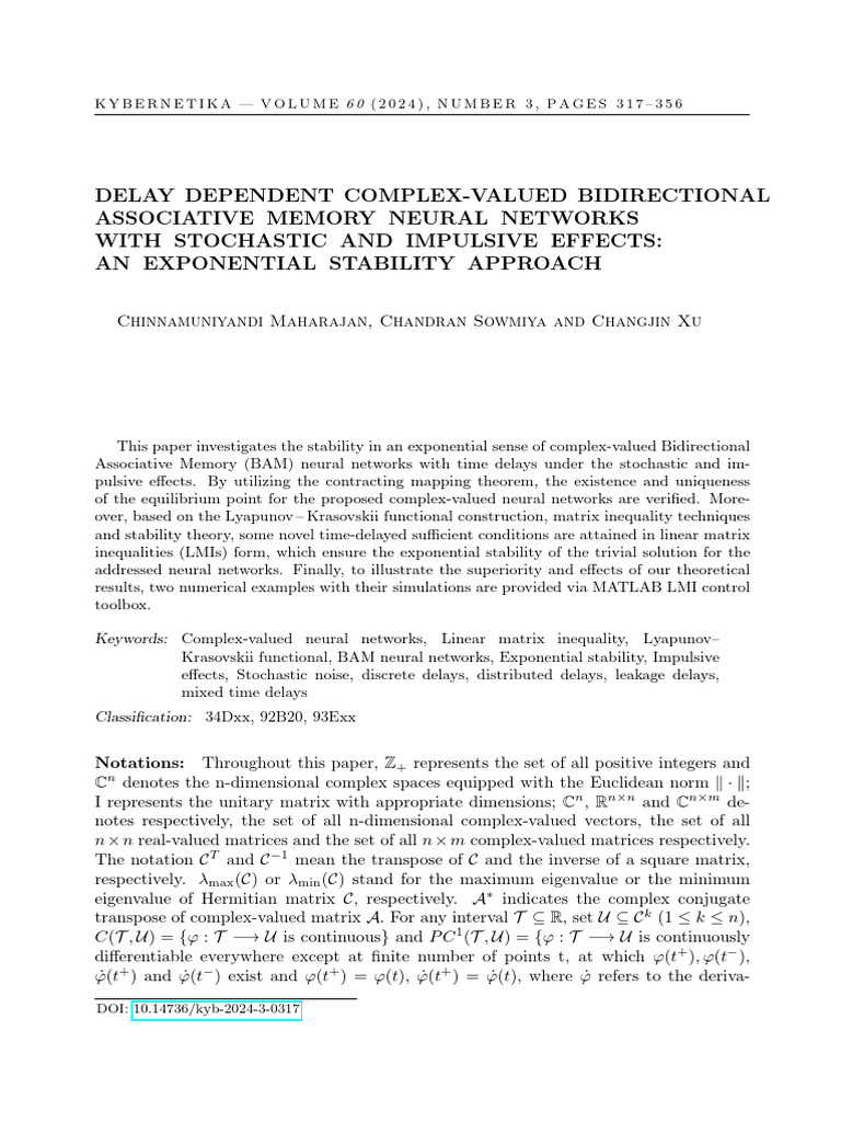 Paper | PDF | Stability Theory | Mathematical Analysis