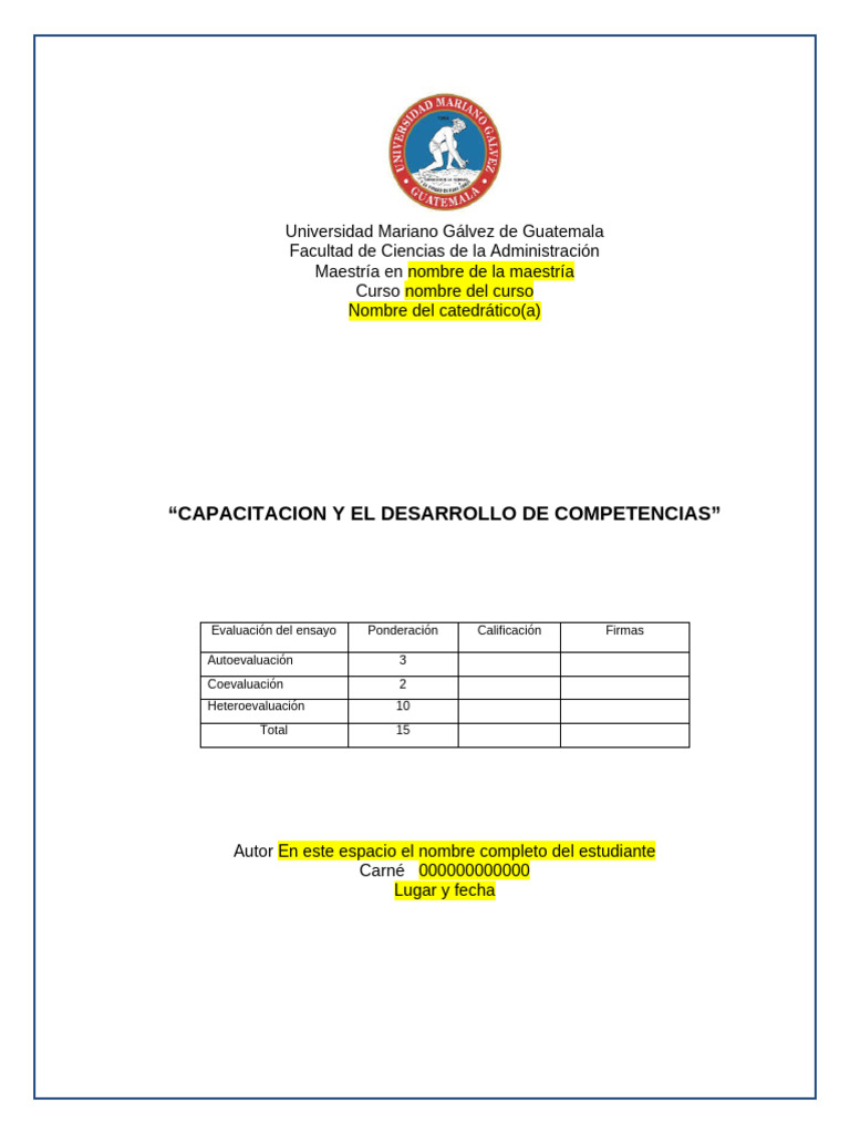 Monografia Capacitacion y El Desarrollo de Competencias | PDF | Aprendizaje | Conocimiento