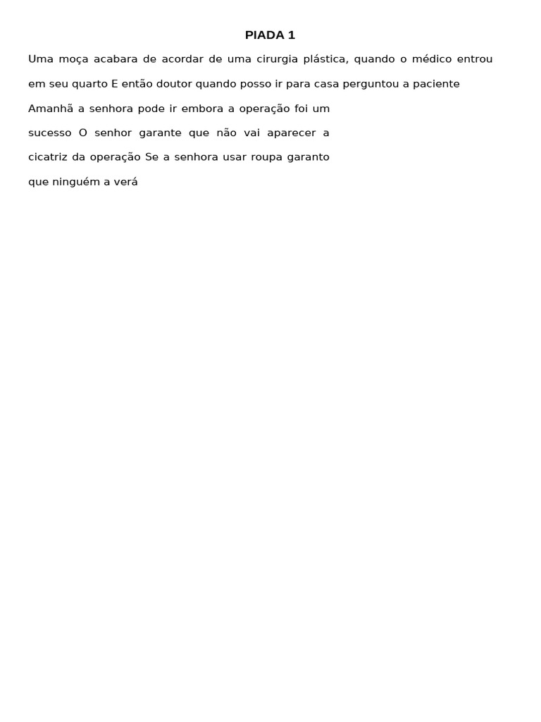 Piada 1 | PDF