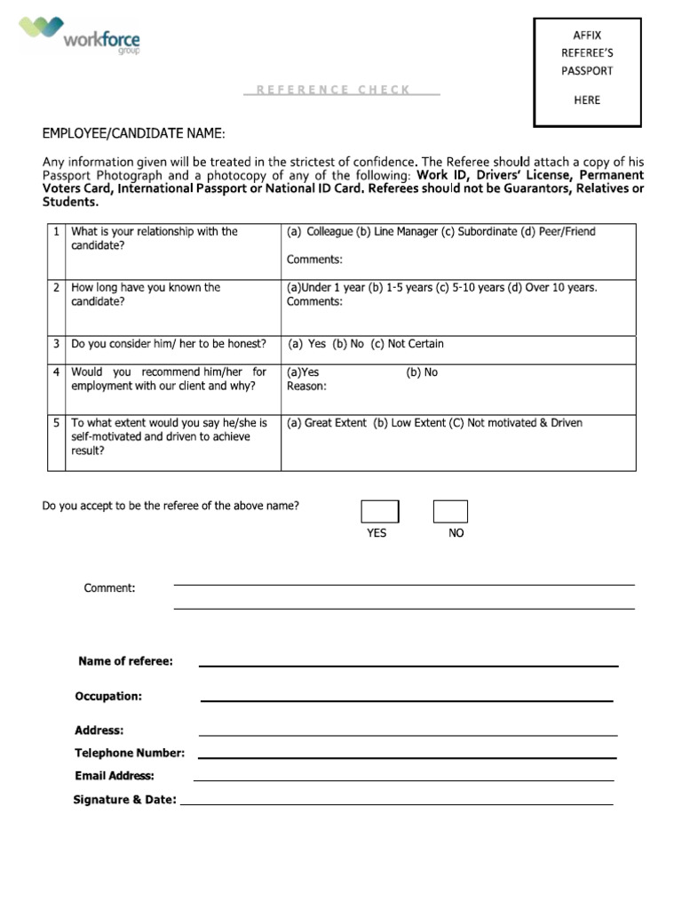 Referee Form | PDF