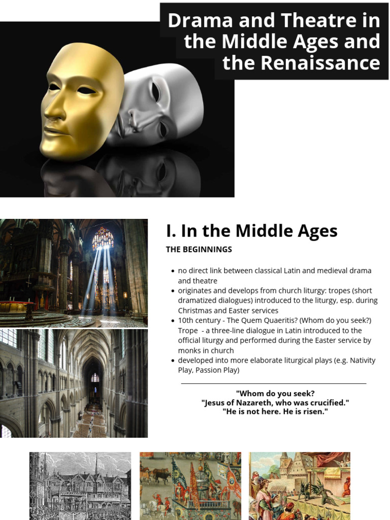 Medieval to Renaissance Theatre Evolution | PDF