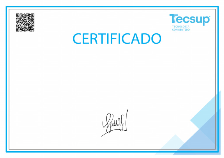 Certificado de Curso Anexo 4 Tecsup | PDF