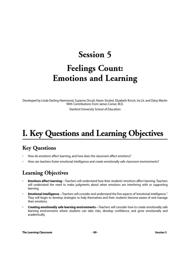 05 Emotions Learning | PDF | Emotions | Empathy