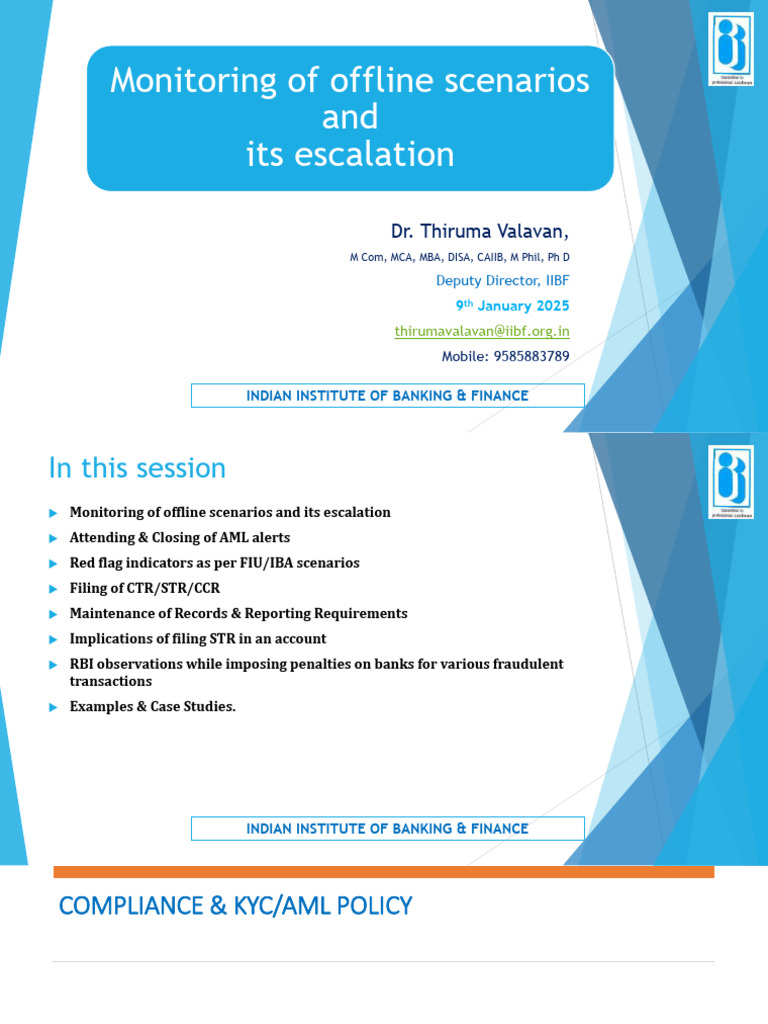Day-2 Session-4 - Monitoring of Offline Scenarios and Its Escalation | PDF | Banking | Business