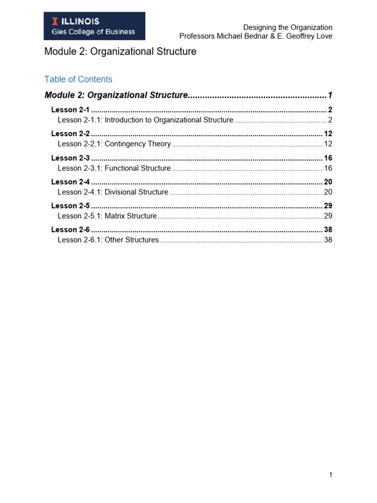 Understanding Organizational Structure | PDF | Organizational Structure ...