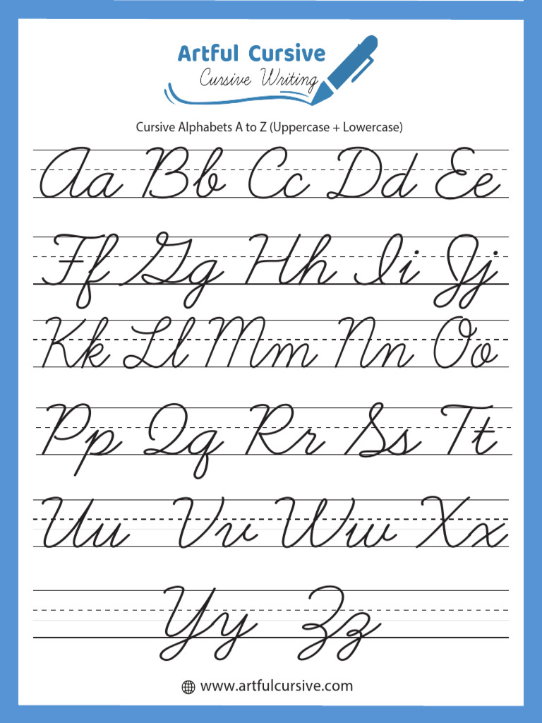 Cursive Alphabet A To Z | PDF