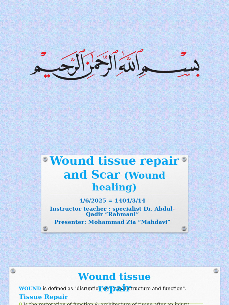 Seminar About Wound Healing 3 | PDF | Wound Healing | Scar
