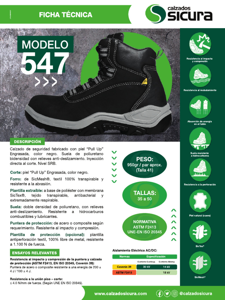 Boletin Tecnico Modelo 547 | PDF