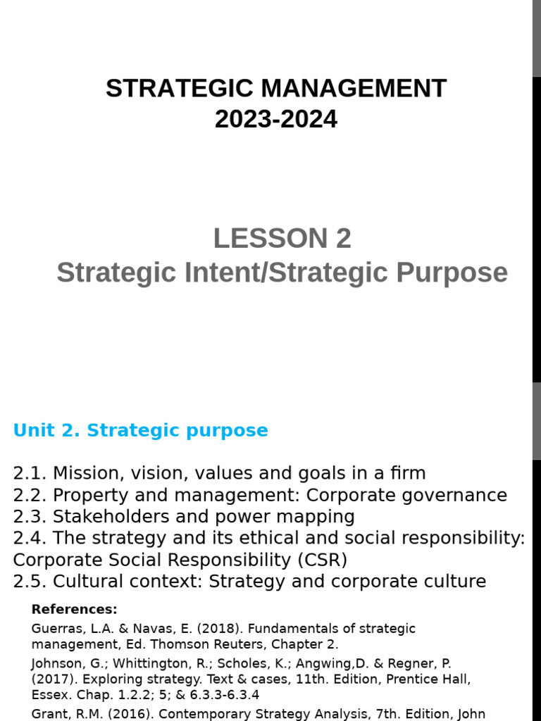 SM - Unit2 ADE 2023-2024 | PDF | Corporate Social Responsibility | Business