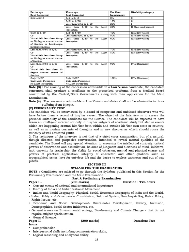 Indian Forest Service Exam Syllabus | PDF | Integral | Equations