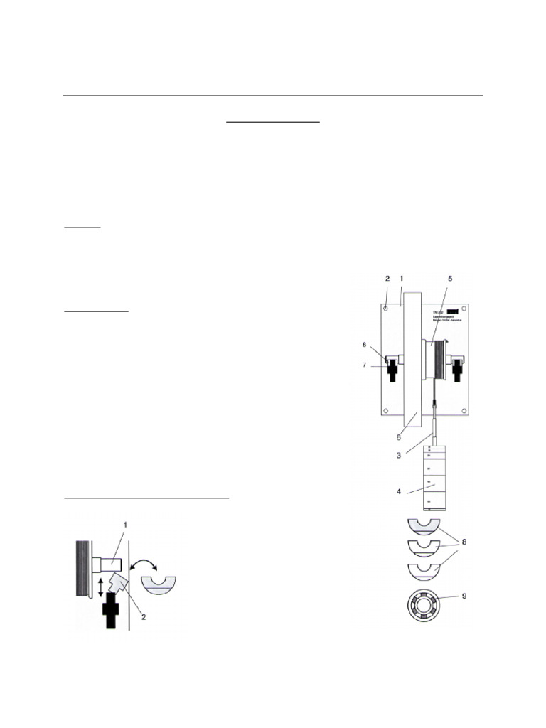 Exp 2-Labsheet TM 232 Bearing Friction Apparatus | PDF | Bearing ...
