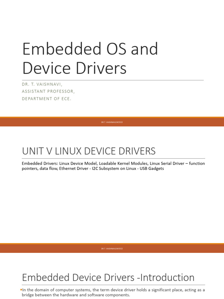 U5 Linux Device Drivers W24-25 | PDF | Kernel (Operating System ...