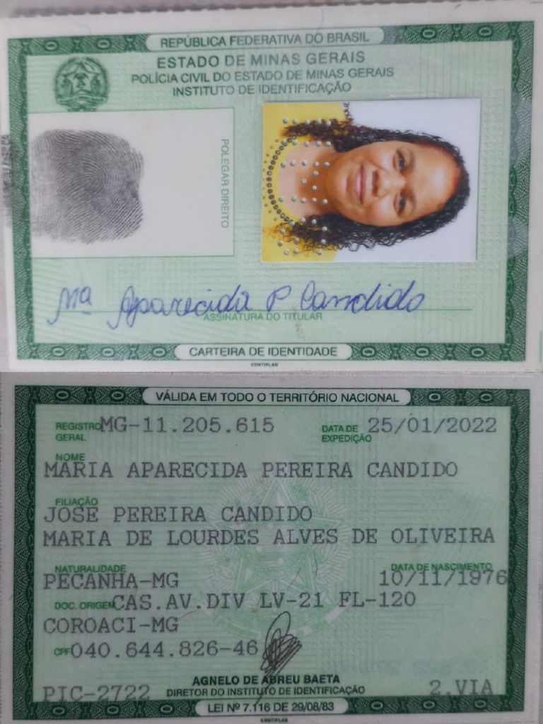 RG Maria Aparecida | PDF