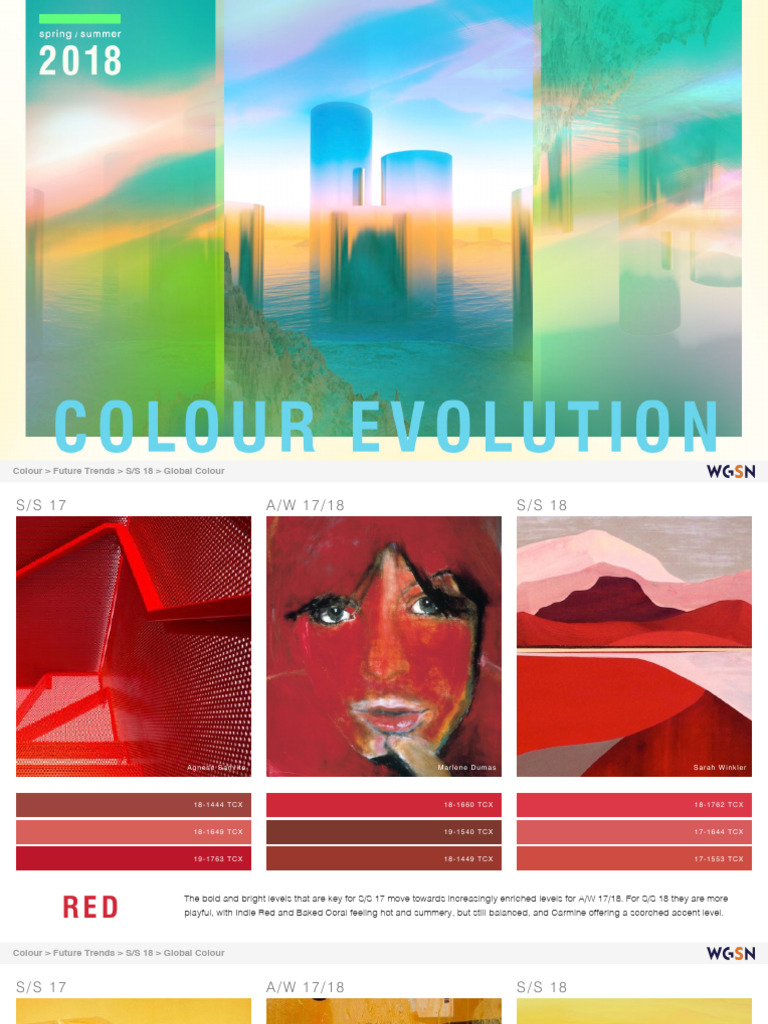 S/S 18 Global Colour Trends Overview | PDF | Image Processing | Graphic ...