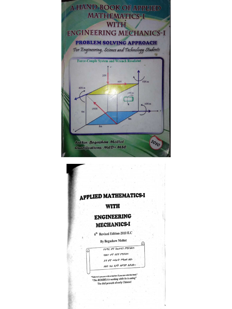 Applied Mathematics I Begashaw Full (1) | PDF