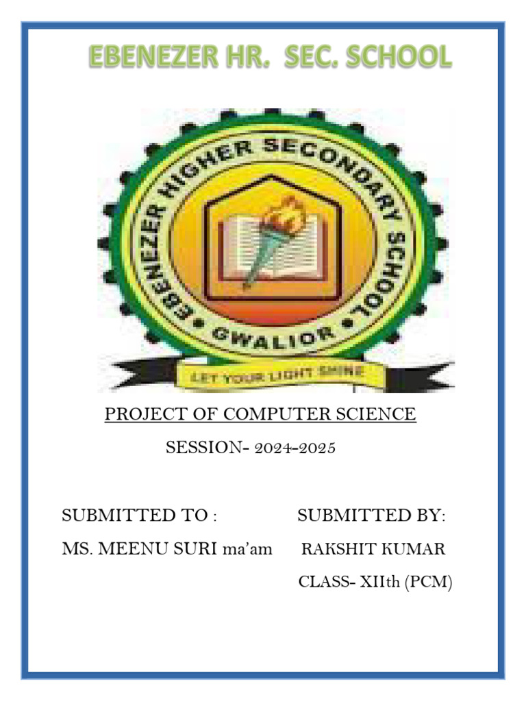 Project of Computer Science | PDF