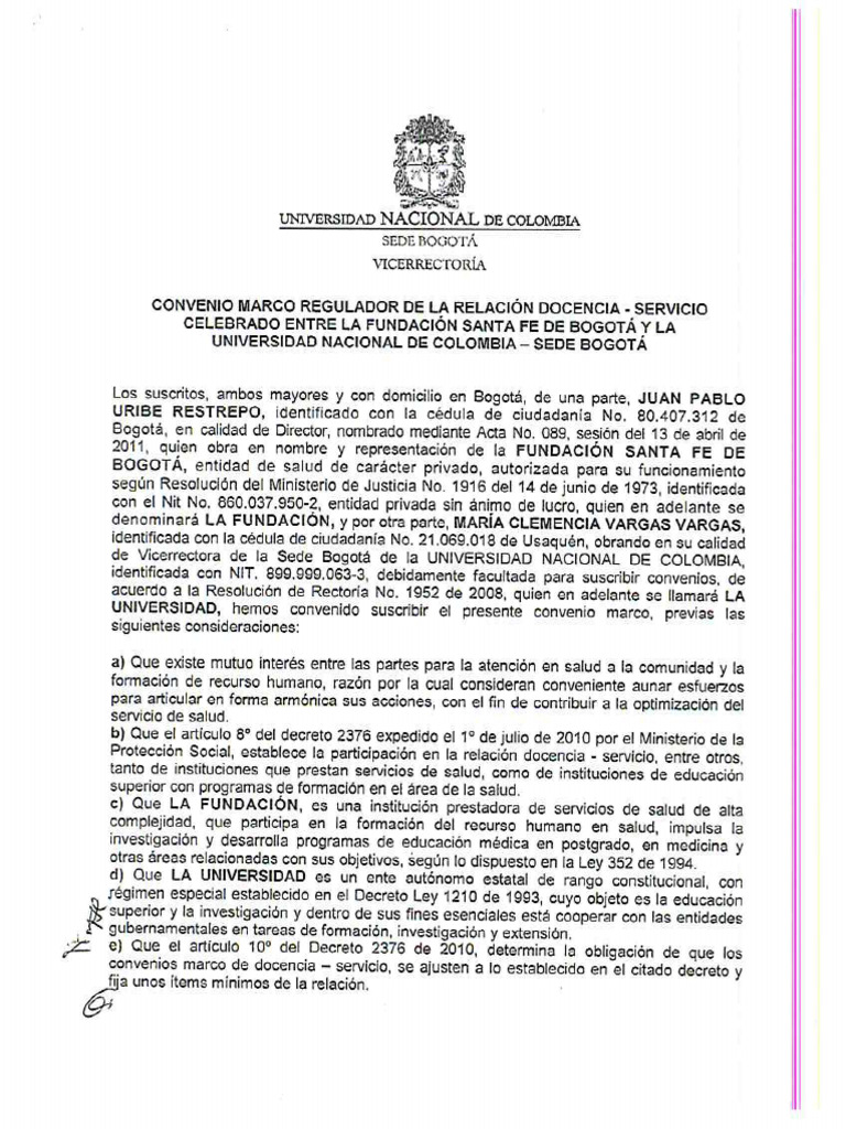 Fundacin Santa Fe de Bogot | PDF