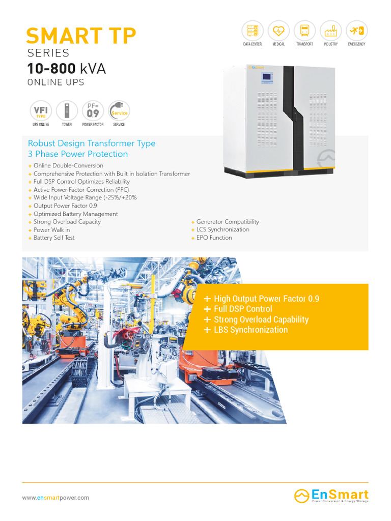 Ensmart Power UPS Overview | PDF | Power Inverter | Electric Power