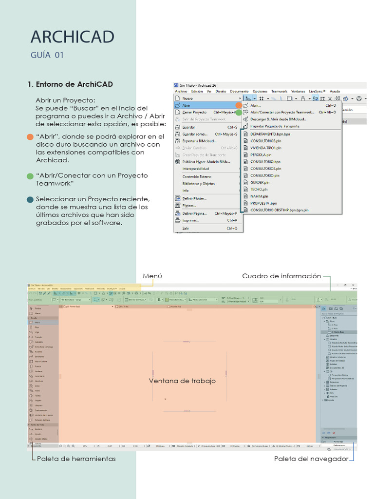 Guia 01 Archicad-1 | PDF | Geometría
