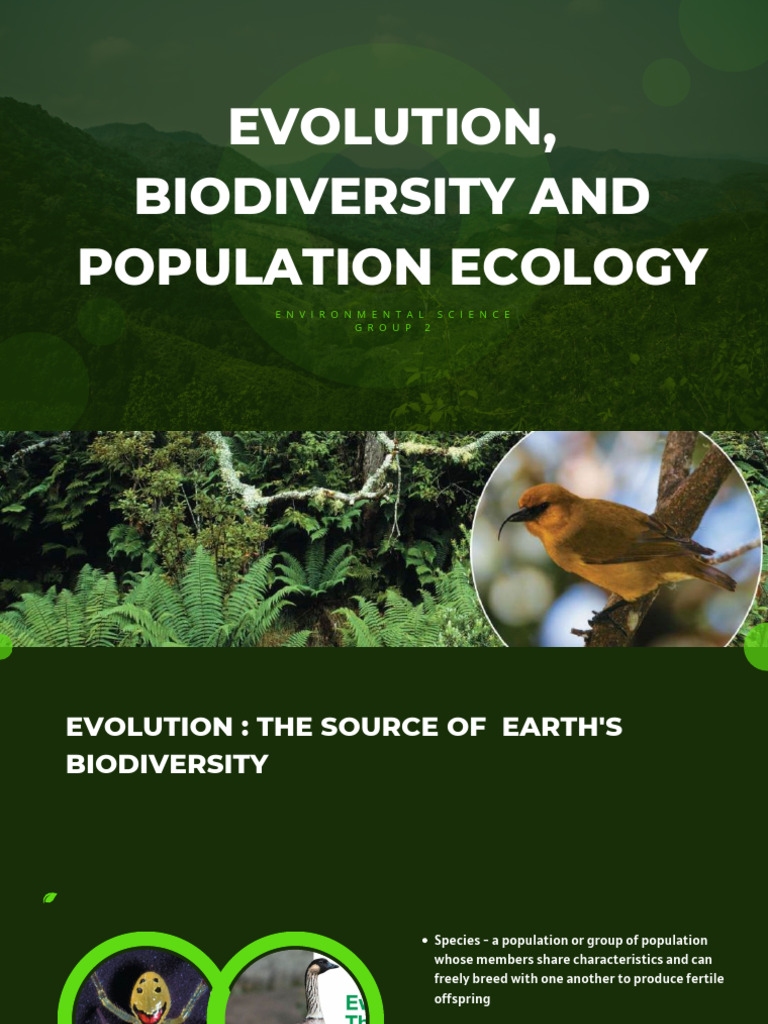 Group 2 - ECOLOGY, BIODIVERSITY AND POPULATION ECOLOOGY | PDF ...