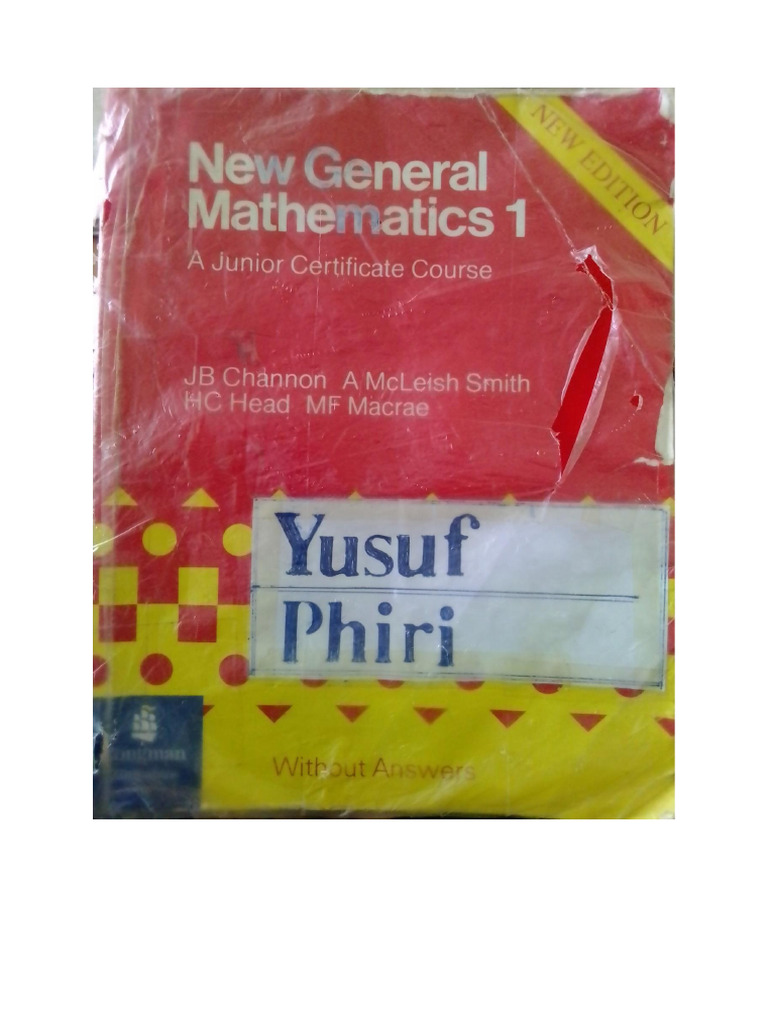 New General Mathematics For Form1 | PDF