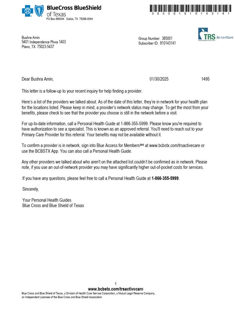 Scribe Letter 1 - 01302025163502 | PDF | Hospital | Physician