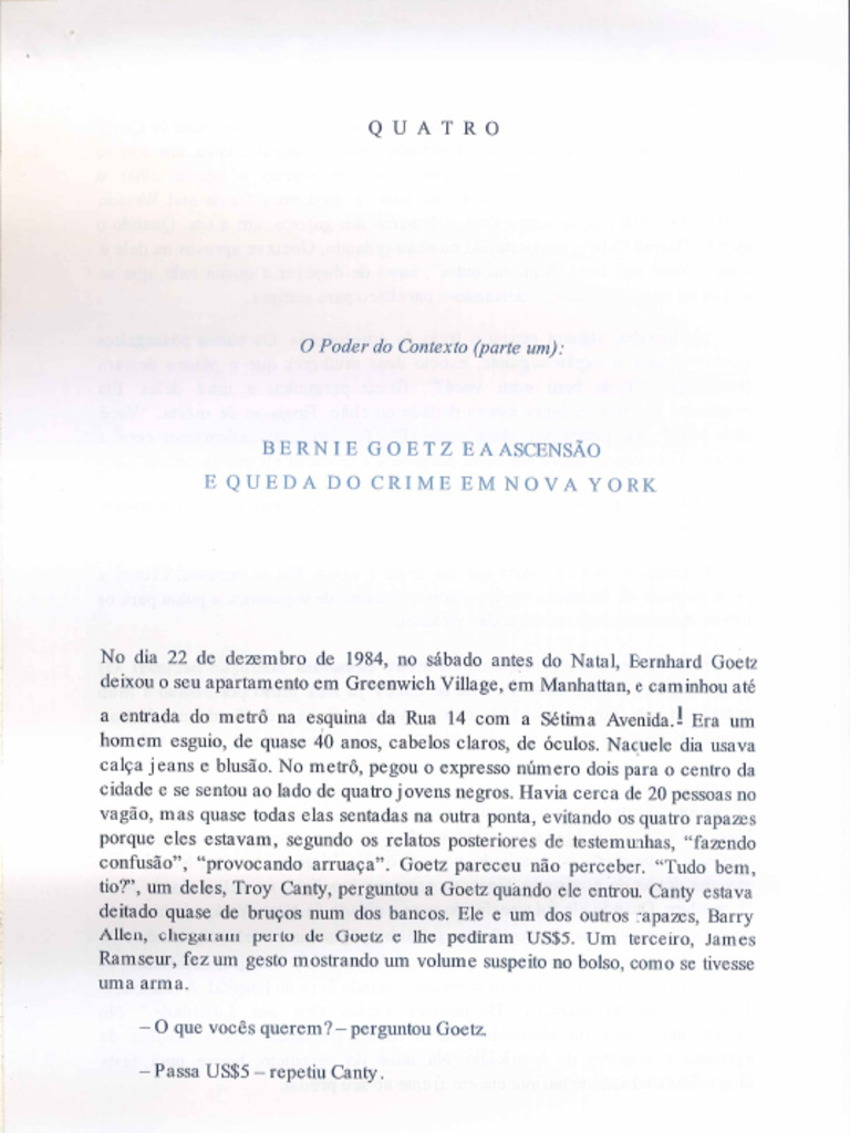 Bernie Goetz - Janela Quebrada | PDF