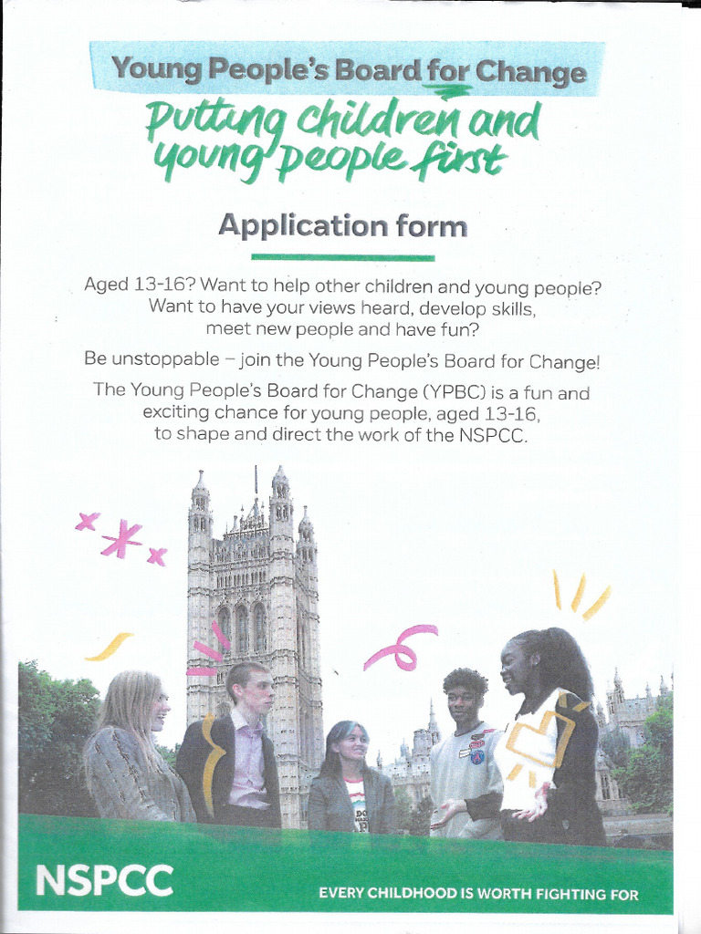 NSPCC Application Form | PDF