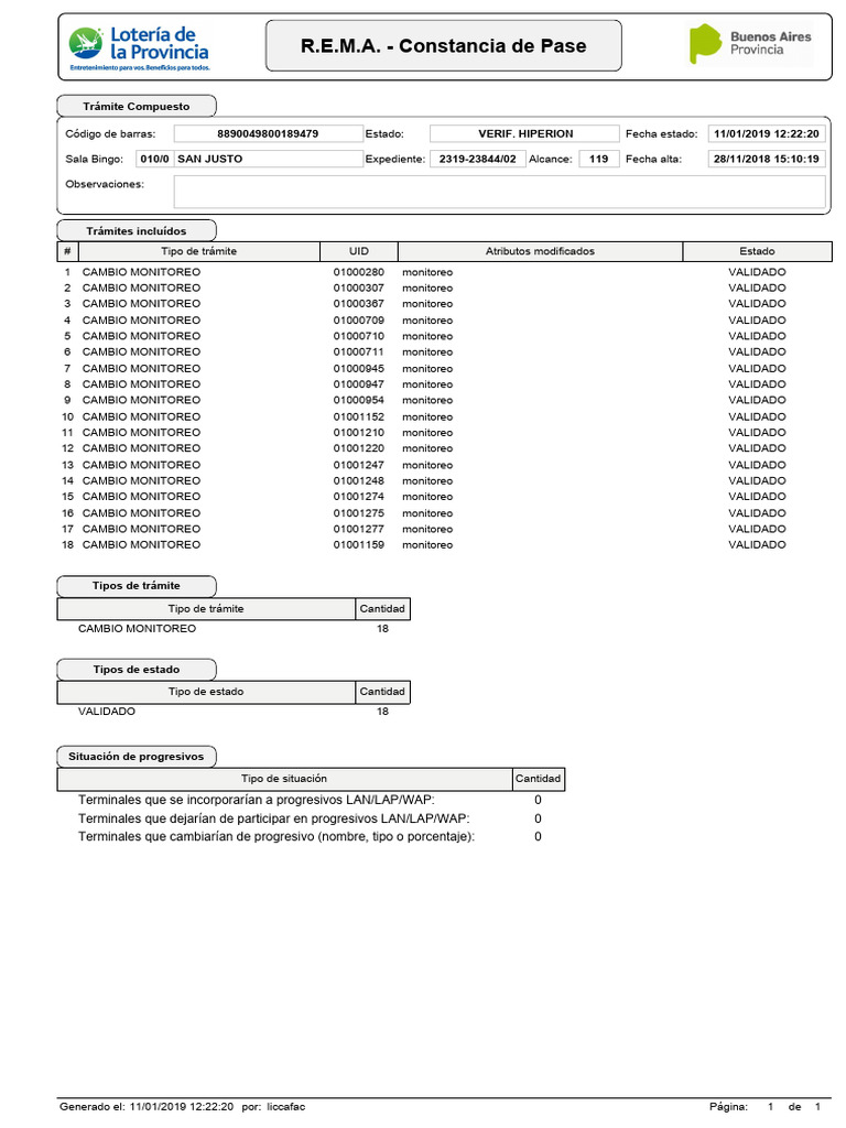 Constancia Pase | PDF