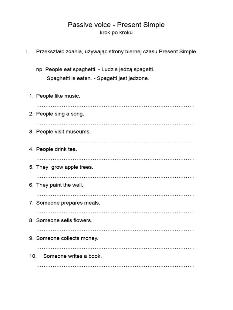 Passive Voice in Present Simple | PDF | Chess | Chess Theory
