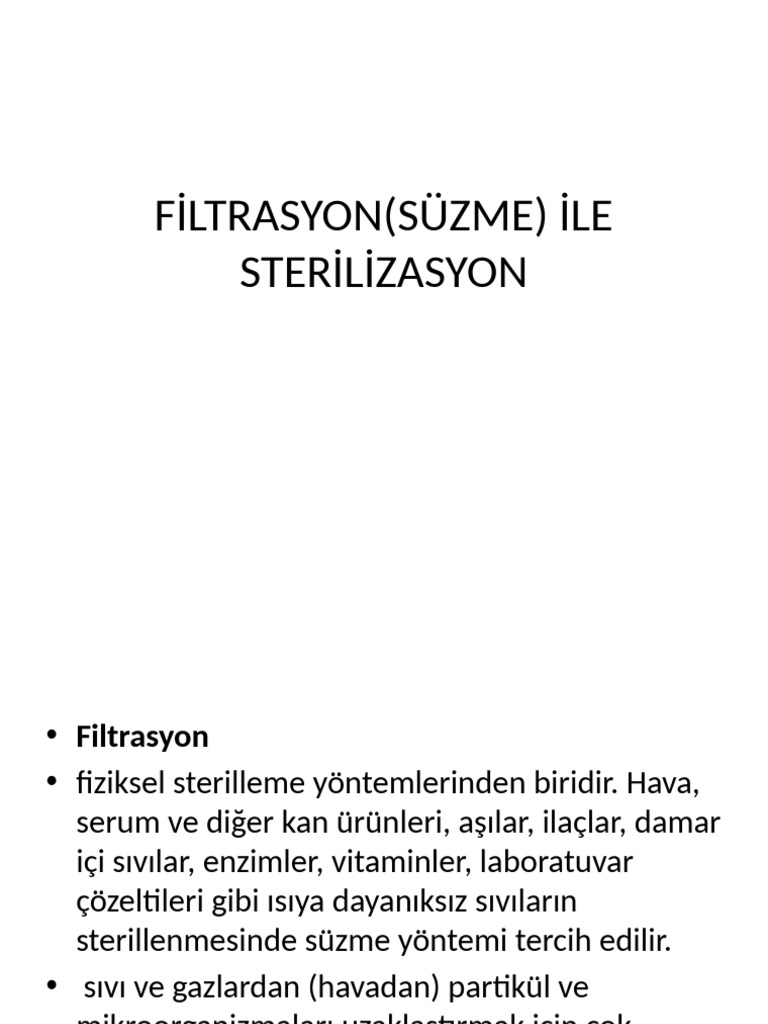 Sterilizasyon Ve Dez -5 | PDF