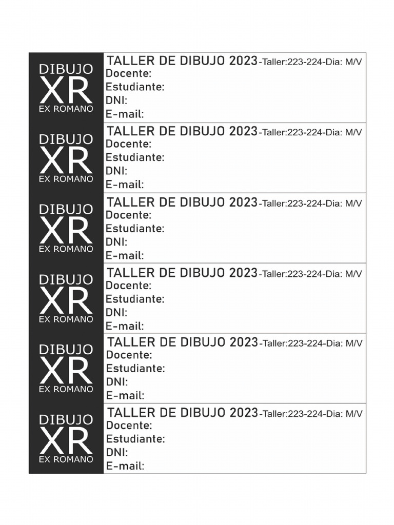 Ex Romano-Rotulo XR A4-Imprimir en A4 | PDF