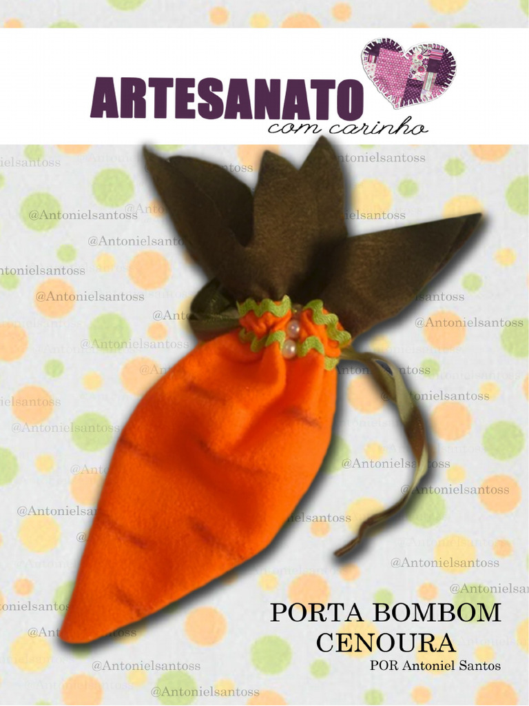 Molde Porta Bombom Cenoura | PDF
