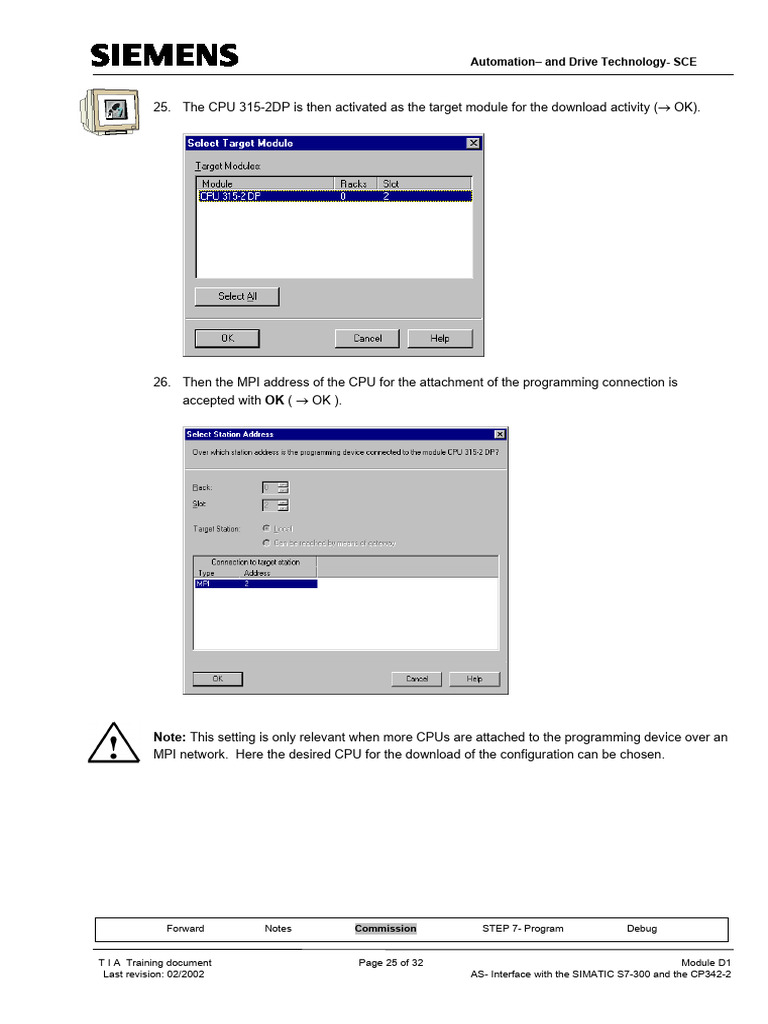 As Interface With SIMATIC S7 300and The CP342 2 CP343 2 25 | PDF