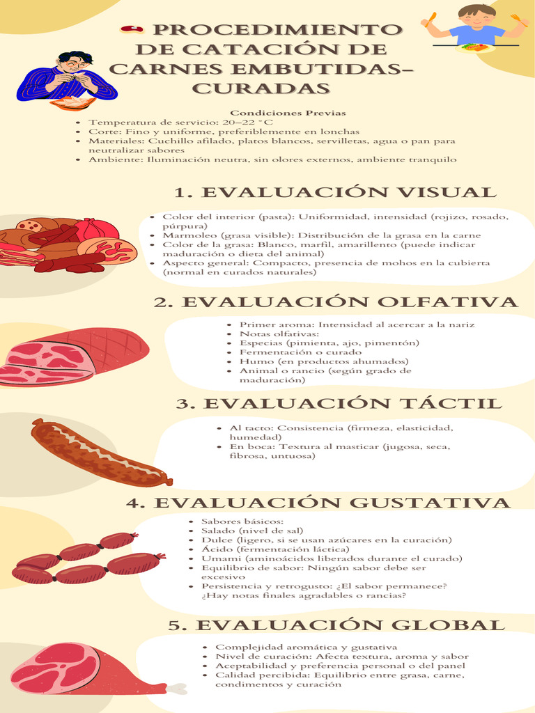 Infografía de Carnes Embutidas y Curadas | PDF