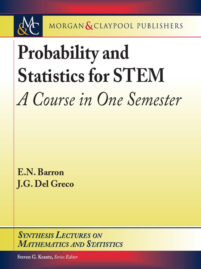 Probability and Statistics For STEM | PDF | Statistics | Confidence Interval