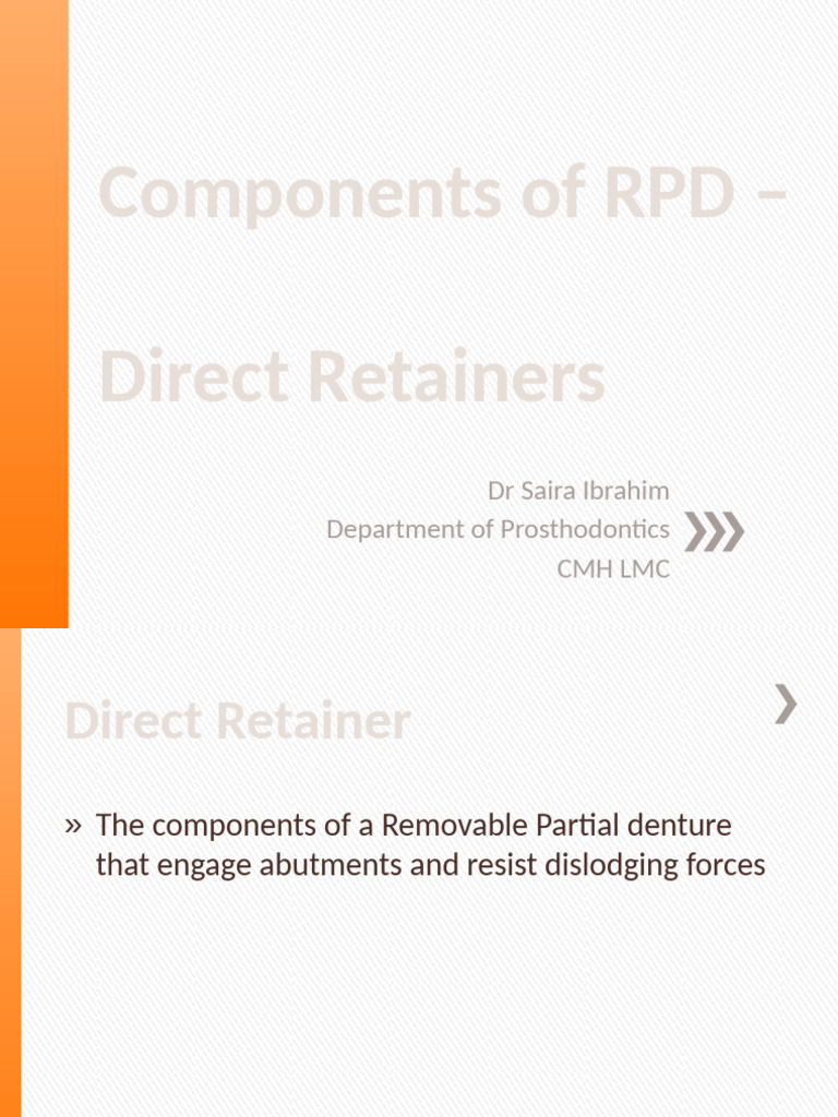009 - Direct Retainers-1 | PDF | Mouth | Dentistry Branches
