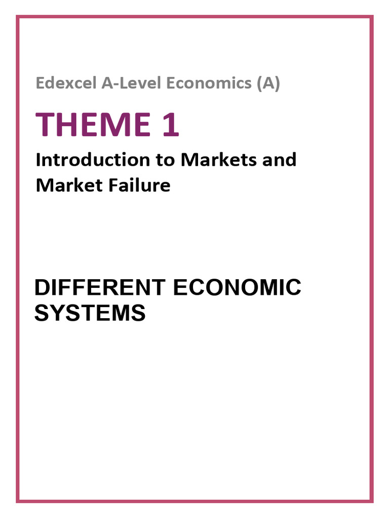 1.1.6 Different Economic Systems | PDF | Economic System | Free Market