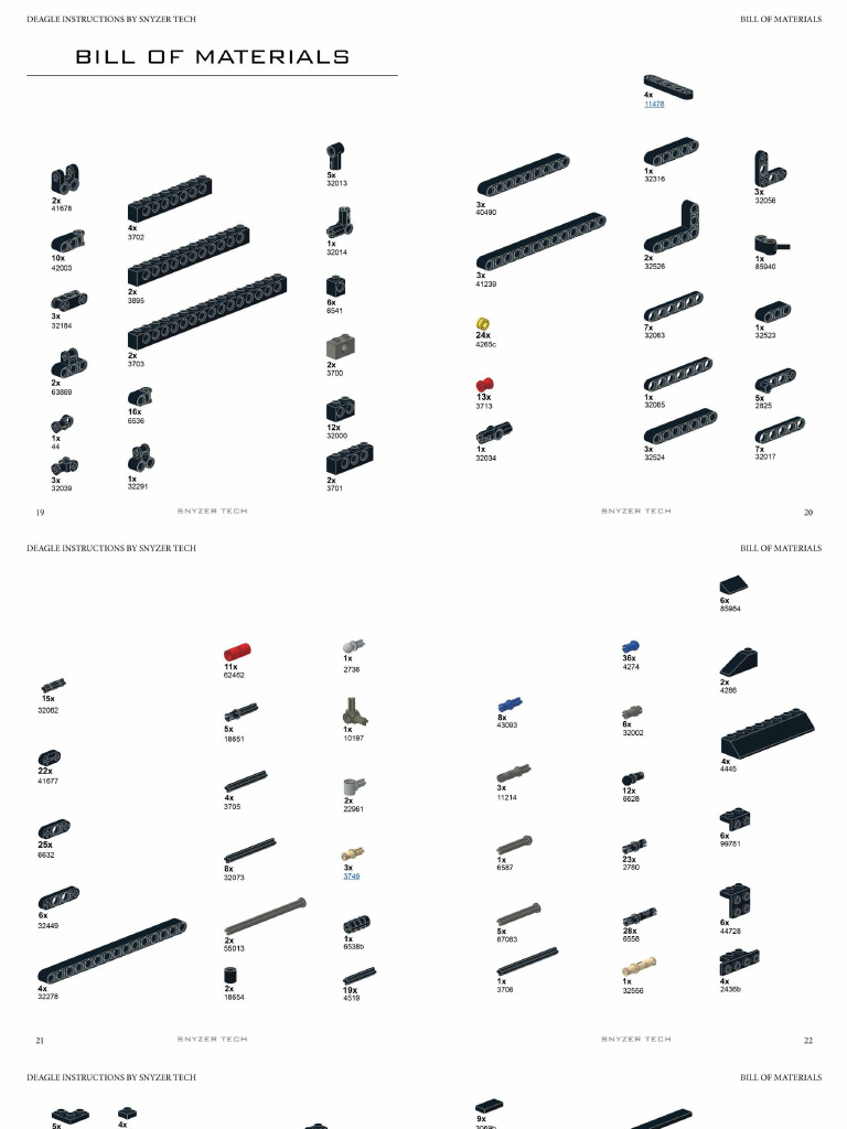 Deagle Parts List | PDF