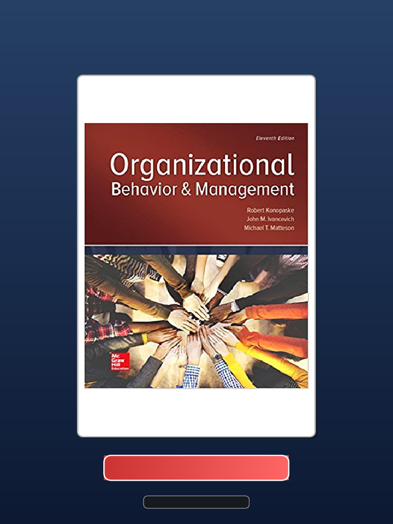 Verified PDF Download Organizational Behavior and Management 11th Edition Robert Konopaske Ebook ...